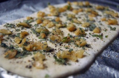 Roasted Garlic Flatbread Recipe | Great for Pizza & Sandos